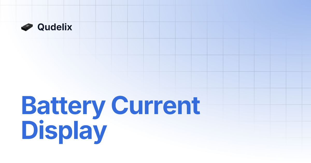 Battery Current Display | T71 | Qudelix